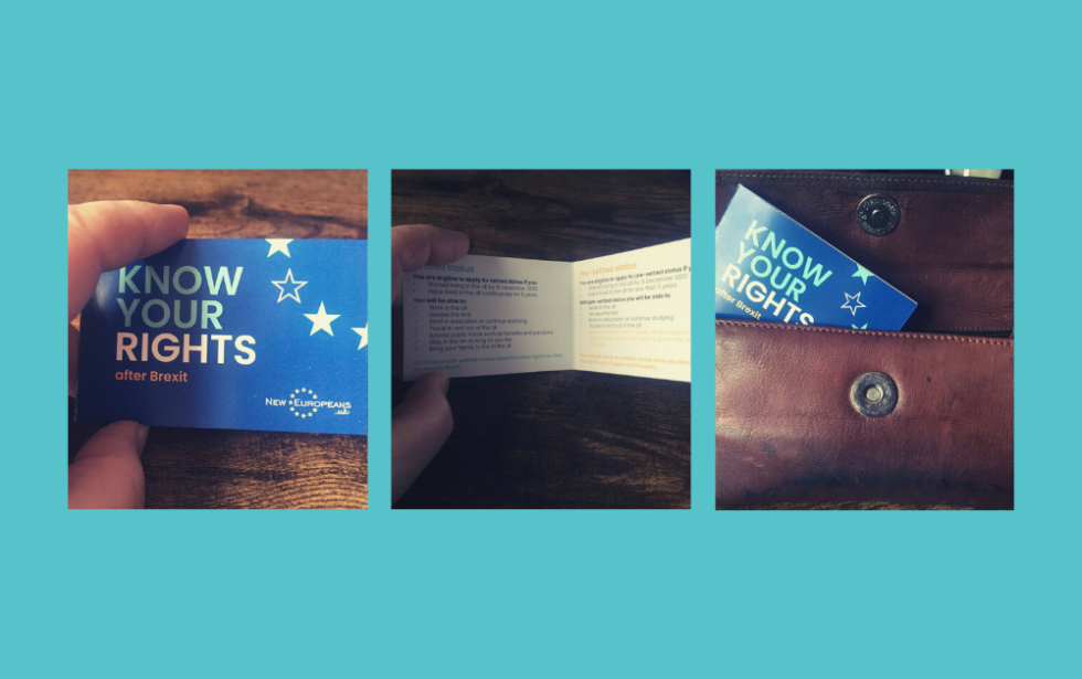 Know Your Rights cards - NewEuropeans UK